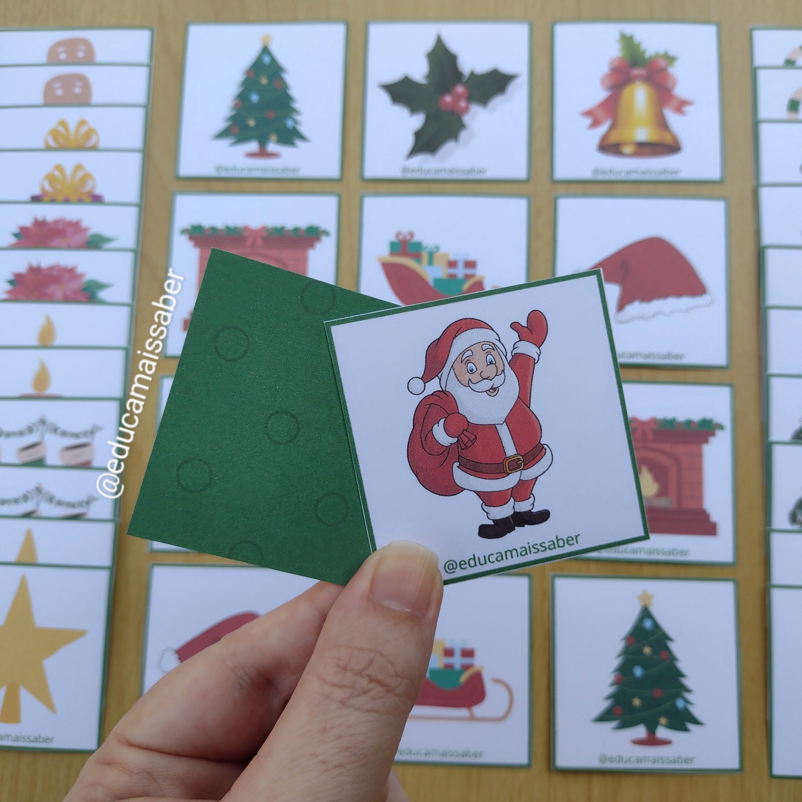 Jogo da Memória de Natal - Educa Mais Saber - Por Cristina Góis